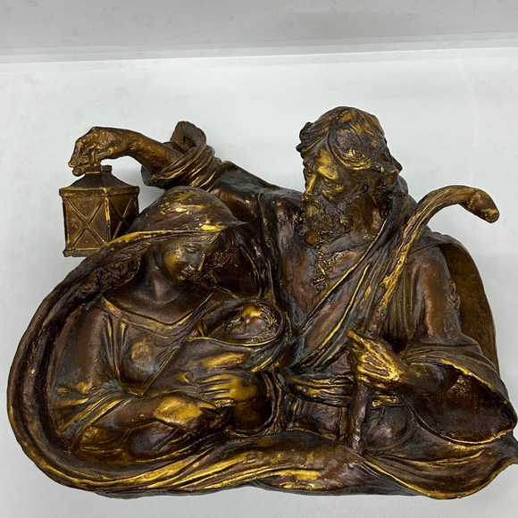 Art | Bronze Color Nativity Scene Sculpture | Poshmark